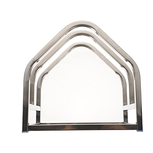 Hemoton Pot Lid Organizer Kitchen Plate Rack Holder Rest Chopping Cutting Board Holder Stand Storage Chopping Board Pots Pans Serving Trays (Sliver)