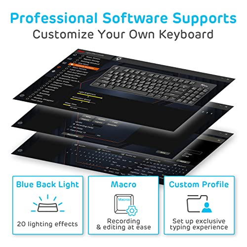 RK ROYAL KLUDGE RK89 85% Triple Mode BT5.0/2.4G/USB-C Hot Swappable Mechanical Keyboard, 89 Keys Compact Mechanical Keyboard with Detachable Frame & Software (Hot-Swappable Brown Switch, White)