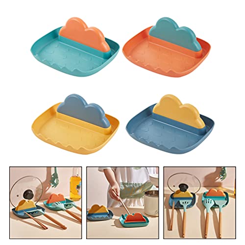 Hemoton 4pcs Pot Lid Racks Pot Lid Holders Cutting Board Holders Chopsticks Racks Utensils Lid Holder