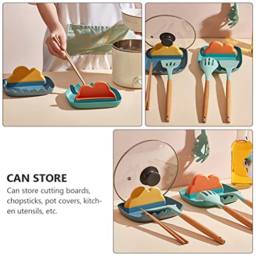 Hemoton 4pcs Pot Lid Racks Pot Lid Holders Cutting Board Holders Chopsticks Racks Utensils Lid Holder