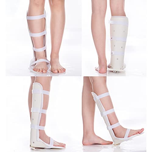 Plantar Fascitis Night Splint, Foot Drop Orthosis Brace Adjustable Elastic Shoes Tongue Ankle Foot Orthosis Easy Use Plastic Lightweight for Arch Support(Right foot)