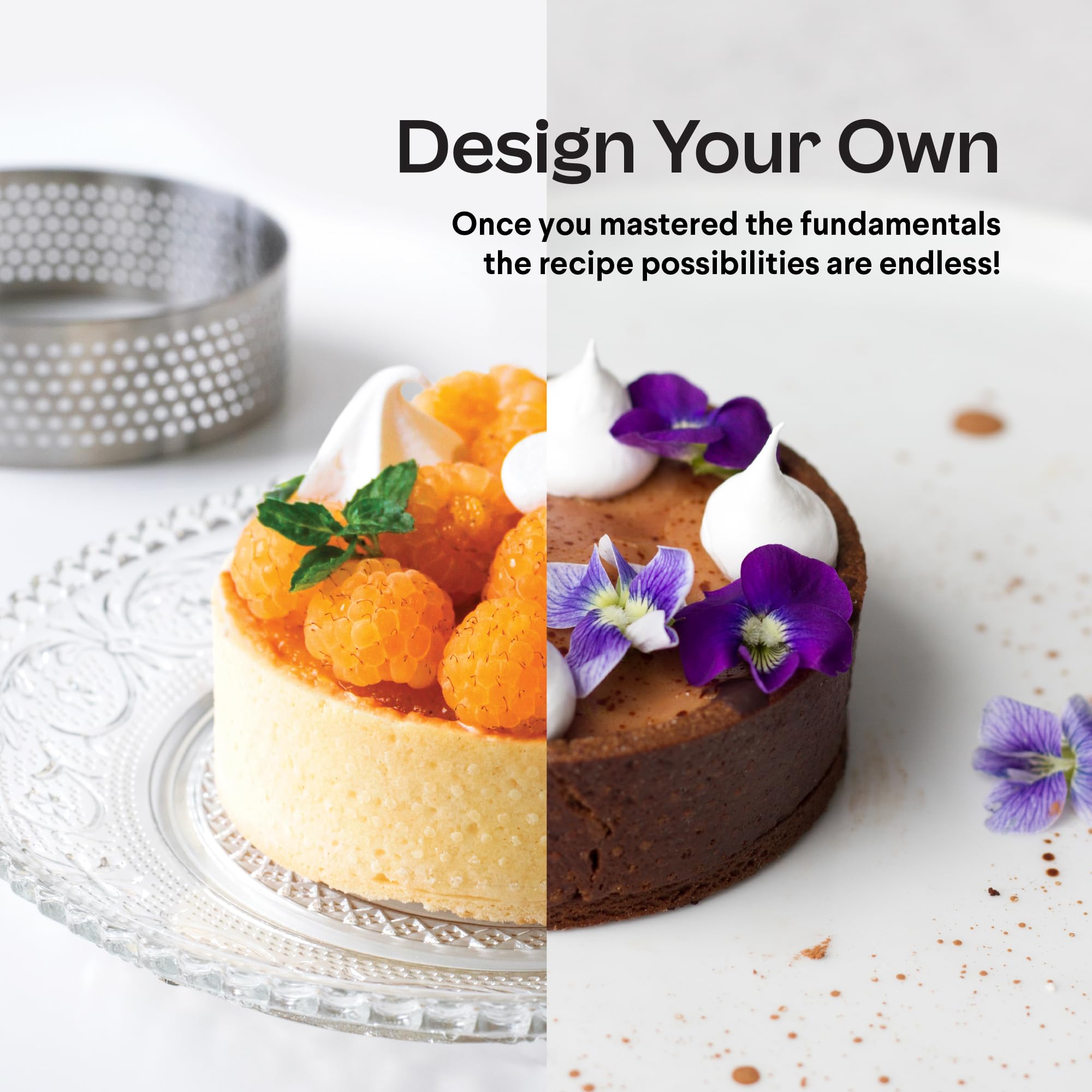 French Tart Baking Set | Unique Baking Gifts for Women BFF Kitchen Baking SuppliesPresent a Food Making Kit For Adults & Parisian Cooking Tools for Pastry Dessert