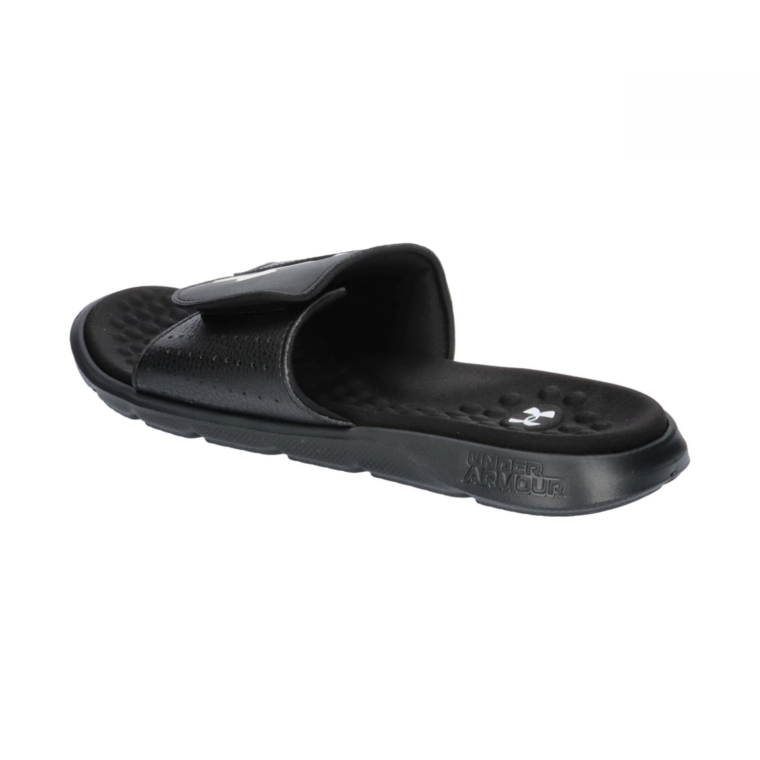 Under Armour Men's Ignite Pro Slide, (001) Black/Black/White, 9, US