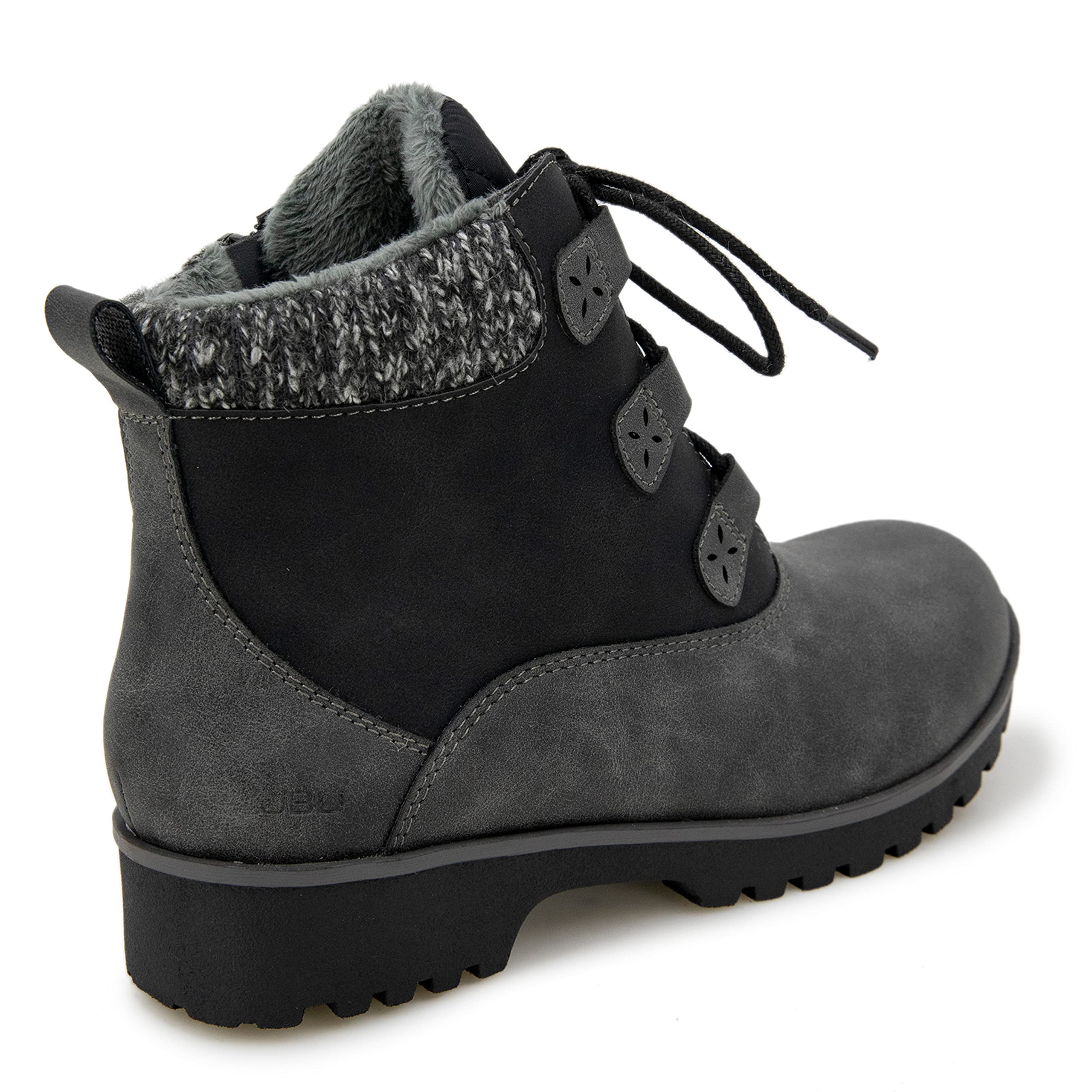 JBU by Jambu Women's Stone Ankle Boot, Black/Charcoal, 8