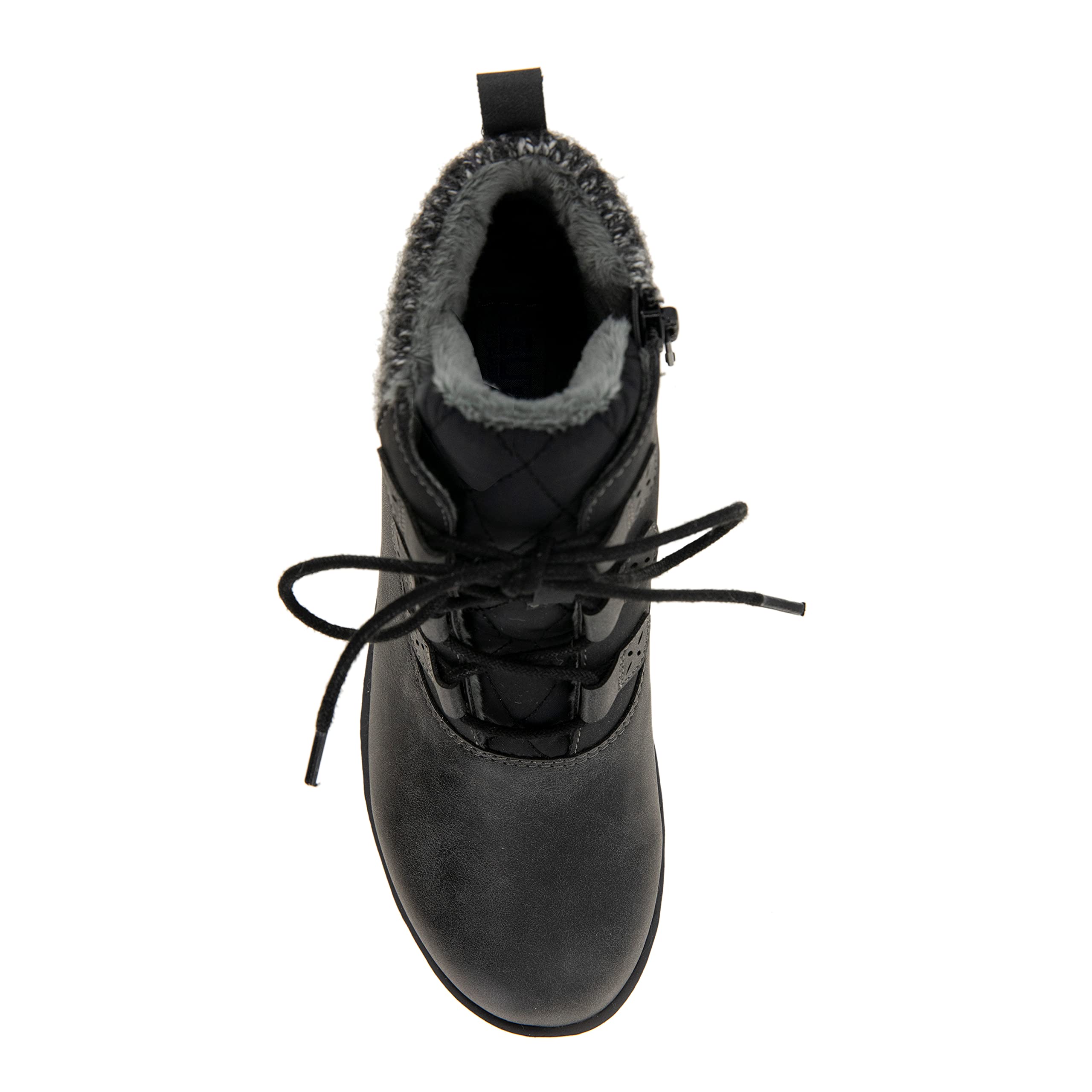 JBU by Jambu Women's Stone Ankle Boot, Black/Charcoal, 8