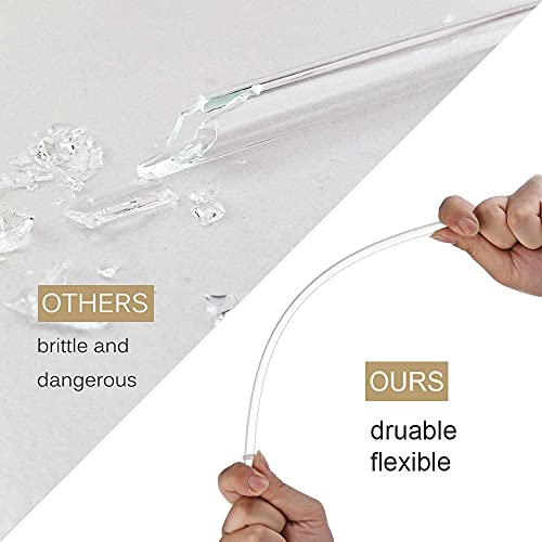 ALINK 12-Pack Reusable Plastic Clear Straws, 13 inch Extra Long Tumbler Straws for 1 Gallon, 64 oz 40 oz 32 oz Water Bottles, Plus Cleaning Brush