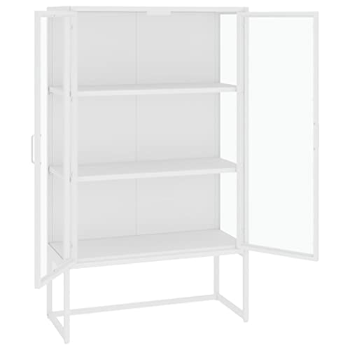 YUUIKLLE Storage Cabinet, Floor Storage Cabinet with Double Door,Cupboard/Pantry Cabinet in The Kitchen, Console Cabinet in The entryway, for Living Room, Home Office