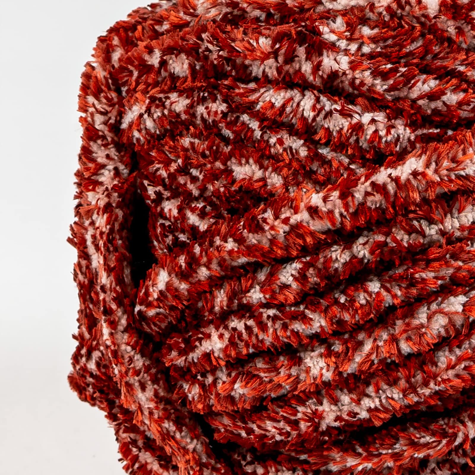 Crafted By Catherine Heathered Velvet Yarn - 4 Pack (300 g / 10.5 oz, 77.6 Yards Each Skein), Red, Gauge 6 Super Bulky