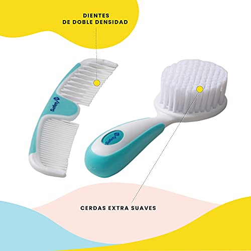 Safety 1st Easy Grip Brush and Comb, Colors May Vary