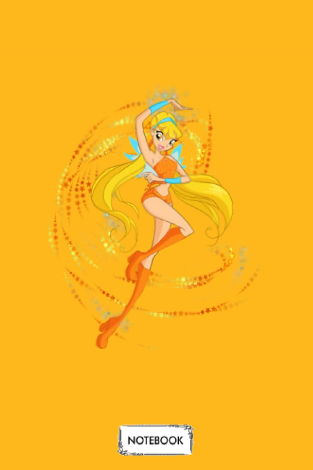 Winx Club Stella N22484 Notebook: Planner, Lined College Ruled Paper, 6x9 120 Pages, Journal, Diary, Matte Finish Cover