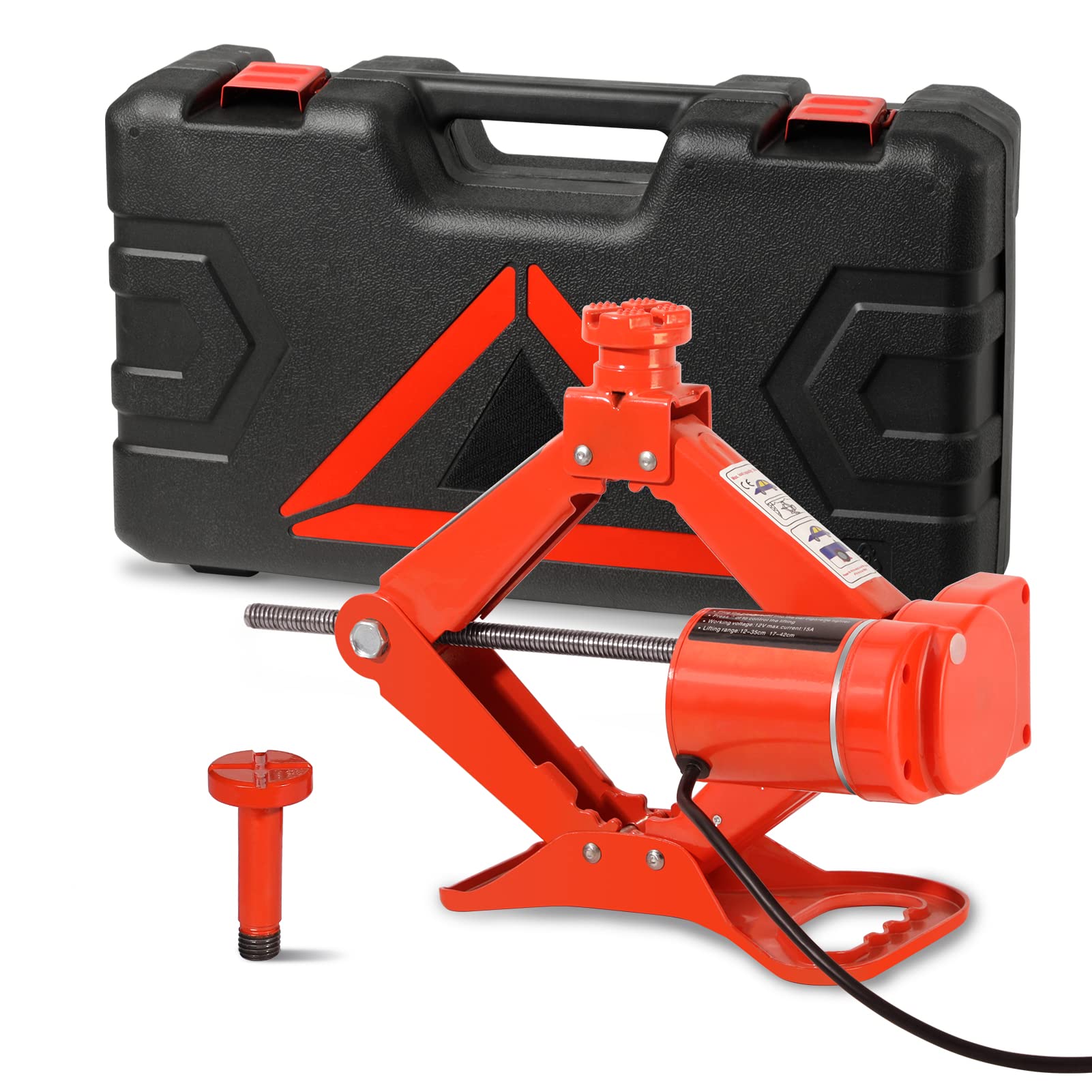 Electric Car Jack TYAYT 3 Ton 12V Car Scissor Jack for Car Sedan and SUV Portable Electric Jack for Tire Replacement