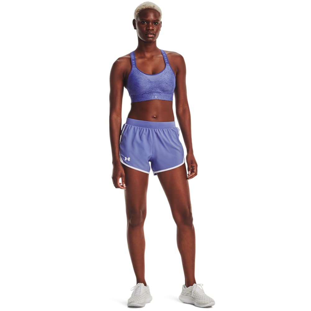Under Armour Women's Fly by 2.0 Running Shorts, (495) Baja Blue/White/Reflective, Small