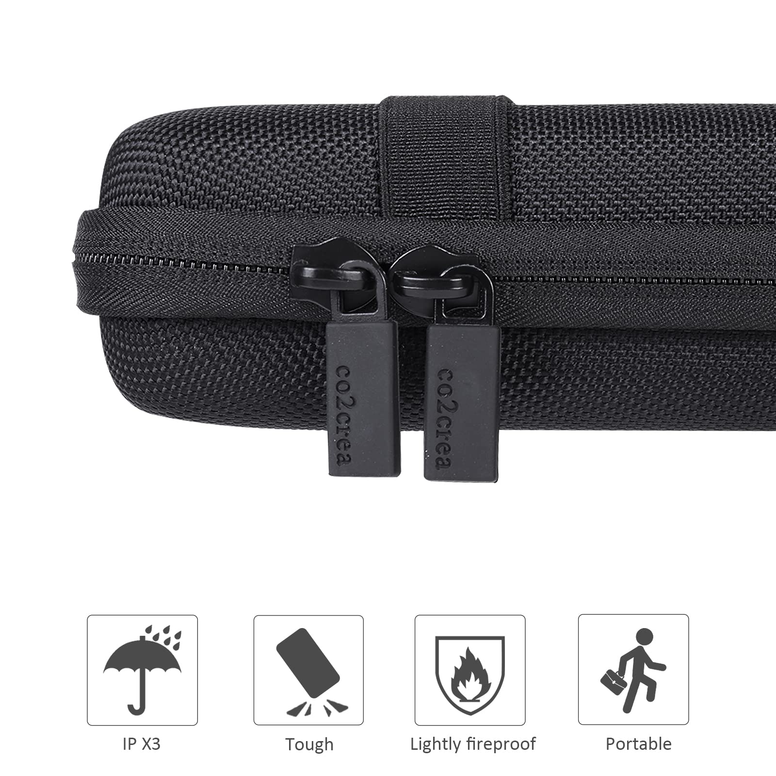 Co2CREA Hard Travel Case Replacement for Razer Huntsman Mini / Snpurdiri / MageGee Gaming Keyboard (Black)