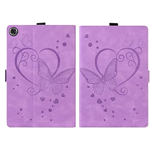Linbol Case for Samsung Galaxy Tab A8 10.5 inch Tablet 2022 SM-X200 SM-X205 Folio Stand Magnetic Shell Cover,Slim Embossed Floral Samsung Galaxy Tab A8 10.5 Inch(2022)