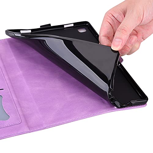 Linbol Case for Samsung Galaxy Tab A8 10.5 inch Tablet 2022 SM-X200 SM-X205 Folio Stand Magnetic Shell Cover,Slim Embossed Floral Samsung Galaxy Tab A8 10.5 Inch(2022)