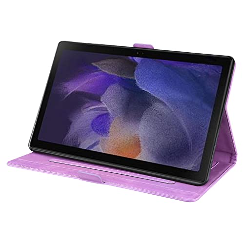 Linbol Case for Samsung Galaxy Tab A8 10.5 inch Tablet 2022 SM-X200 SM-X205 Folio Stand Magnetic Shell Cover,Slim Embossed Floral Samsung Galaxy Tab A8 10.5 Inch(2022)