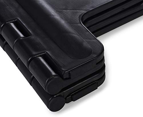 Folding Step Stool, 13 Inch - The Anti-Skid Step Stool is Sturdy to Support Adults and Safe Enough for Kids. Opens Easy with One Flip. Great for Kitchen, Bathroom, Bedroom, Kids or Adults. (Black)