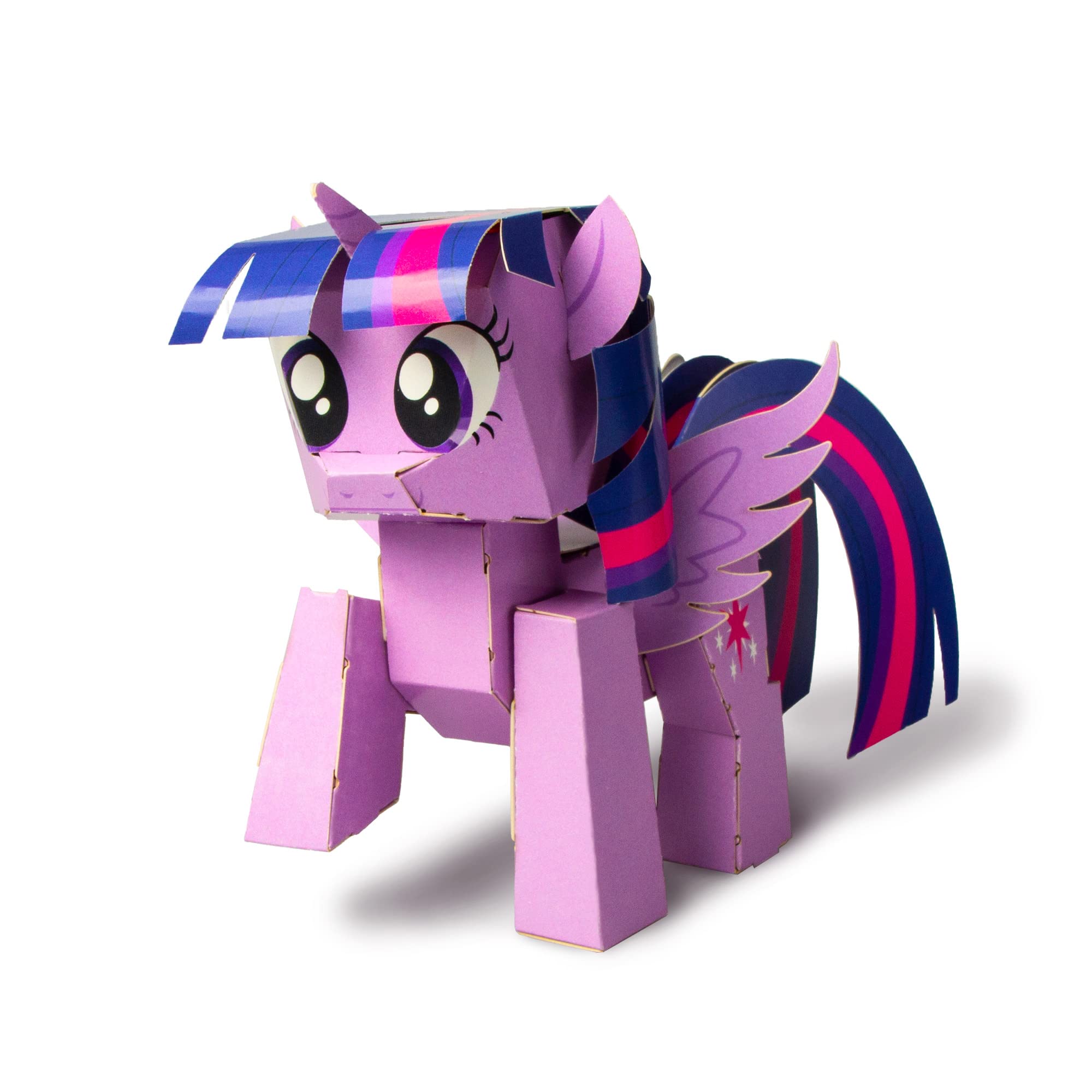 Cubles My Little Pony Series 1 3-Pack Twilight Sparkle, Applejack, Fluttershy - 3D Paperboard Constructable Set - Build-Your-Own, Ages 6 and Up β Over 5 Inches Tall - 100% Recyclable