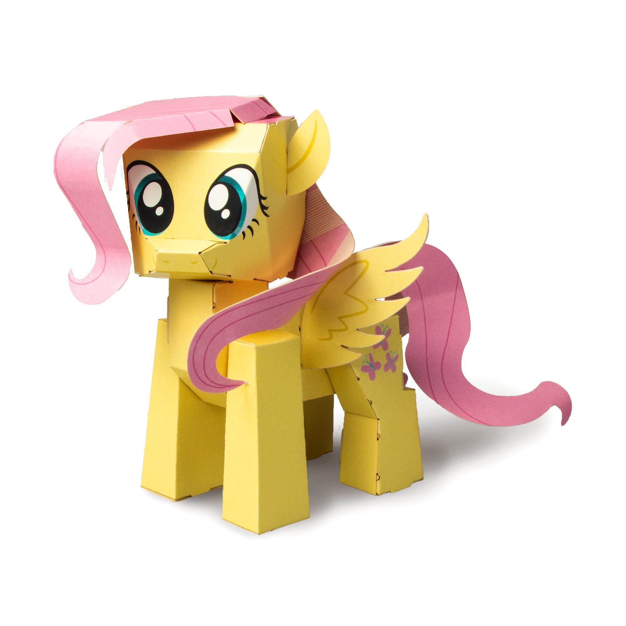 Cubles My Little Pony Series 1 3-Pack Twilight Sparkle, Applejack, Fluttershy - 3D Paperboard Constructable Set - Build-Your-Own, Ages 6 and Up β Over 5 Inches Tall - 100% Recyclable