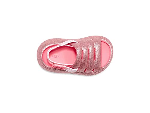 UGG Unisex-Child Sport Yeah Glitter Sandal, Pink, 5 Big Kid