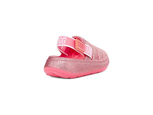 UGG Unisex-Child Sport Yeah Glitter Sandal, Pink, 5 Big Kid