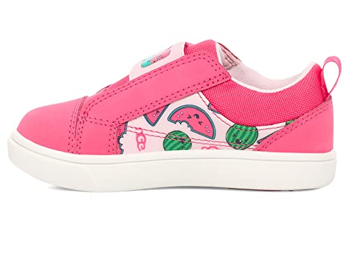 UGG Unisex-Child Rennon Low Watermelon Stuffie Sneaker, Watermelon, 12 Little Kid