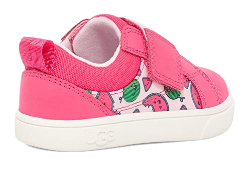 UGG Unisex-Child Rennon Low Watermelon Stuffie Sneaker, Watermelon, 12 Little Kid