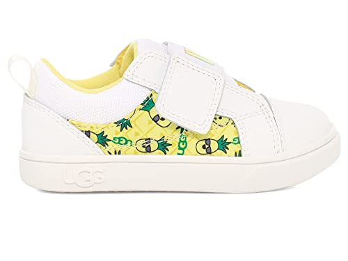 UGG Unisex-Child Rennon Low Pineapple Stuffie Sneaker, Pineapple, 10 Toddler