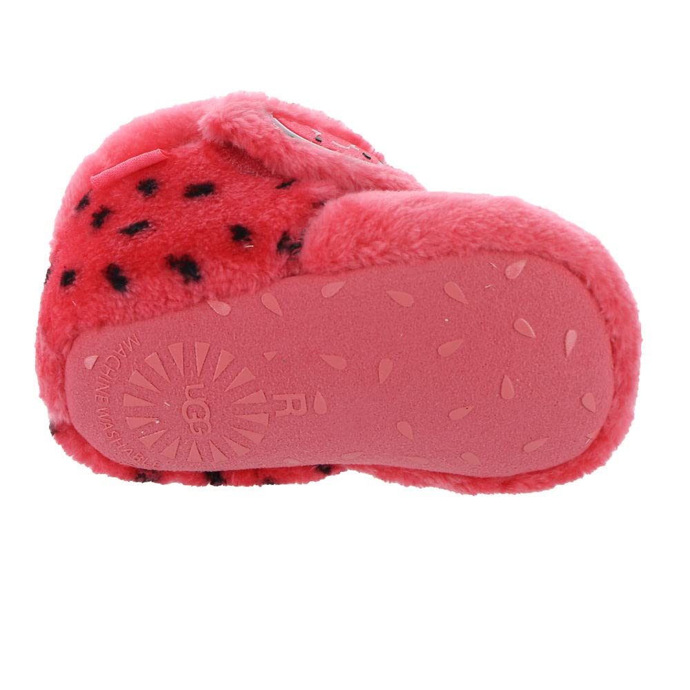 UGG Unisex-Baby Bixbee Watermelon Stuffie Boot, Watermelon-pink, 0-1 Infant