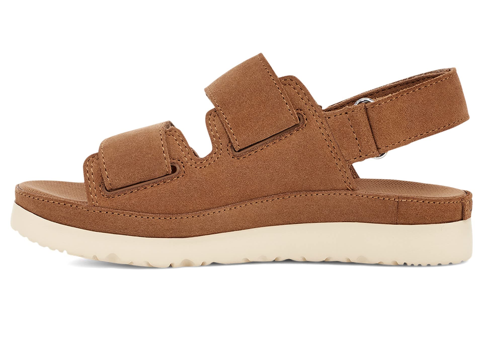 UGG Unisex-Child Goldenstar Slingback Sandal, Chestnut, 2 Little Kid