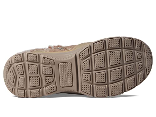 Skechers Women's Easy Going-Warm Escape Ankle Boot, Taupe/Taupe, 10