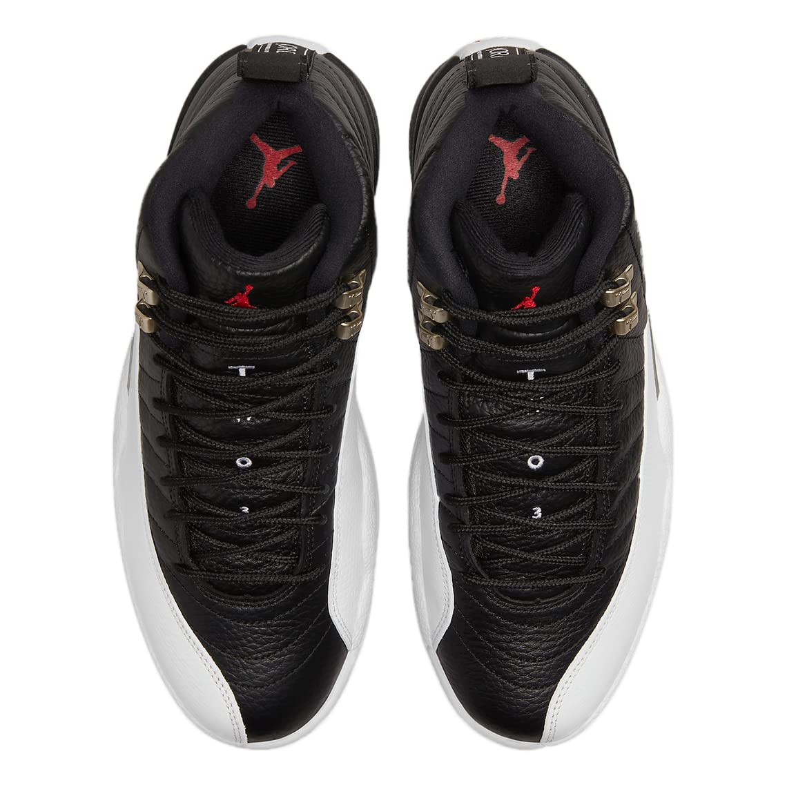 Nike Mens Air Jordan 12 Retro Sneaker, Adult, Black/Varsity Red-White, 10 M US