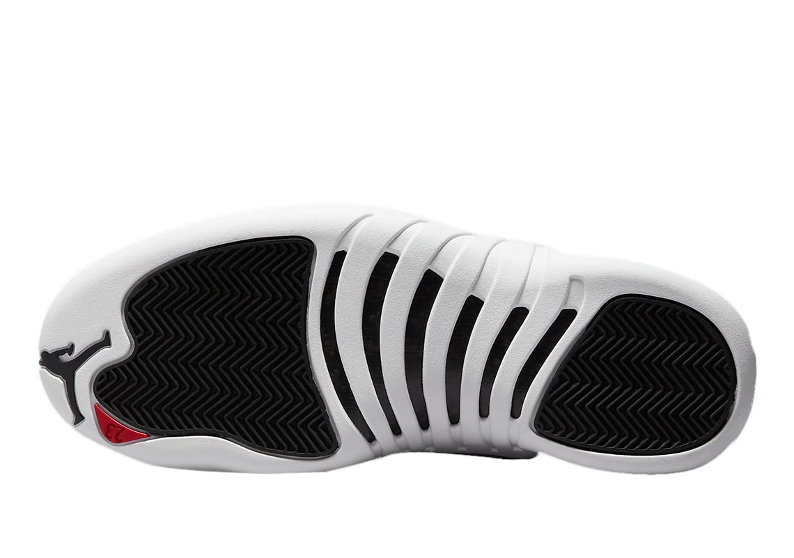 Nike Mens Air Jordan 12 Retro Sneaker, Adult, Black/Varsity Red-White, 10 M US