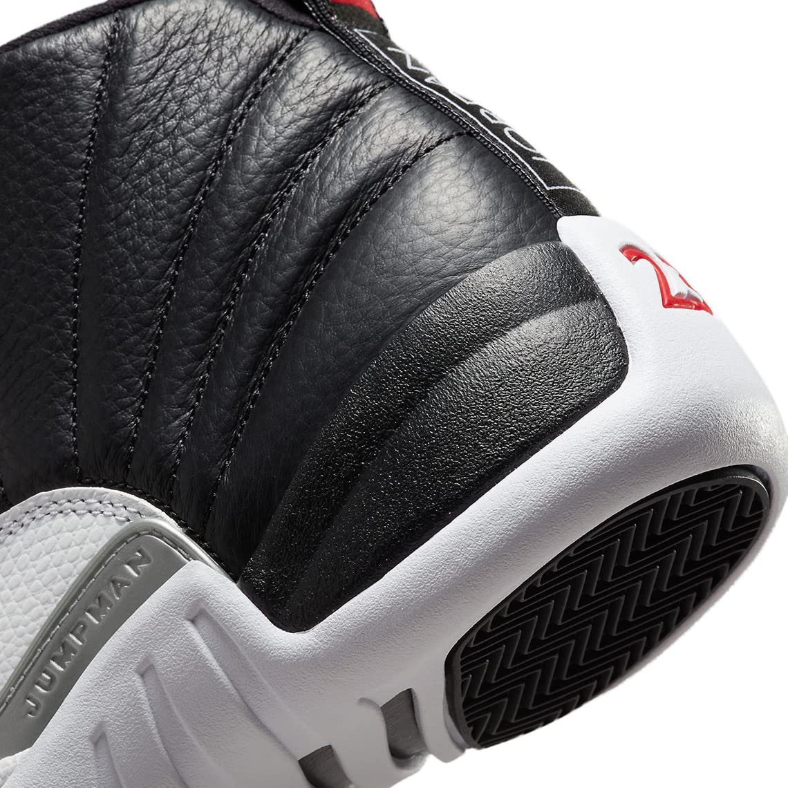 Nike Mens Air Jordan 12 Retro Sneaker, Adult, Black/Varsity Red-White, 10 M US