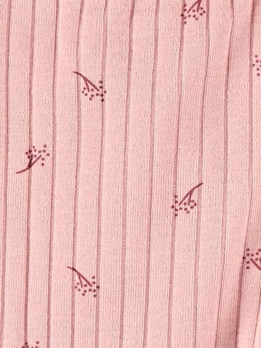 Simple Joys by Carter's Baby Girls' 4-Pack Pant, Grey/Pink/Plum/White Flowers, 18 Months