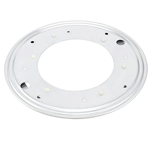 MOUYAT 4 Pack 12 Inch Lazy Susan Hardware, 1100lbs Capacity 5/16 Thick Heavy Duty Ball Bearings Turntable Base with Rubber Pads for 360 Degree Rotating Table, Display Plate, Serving Tray, Silver