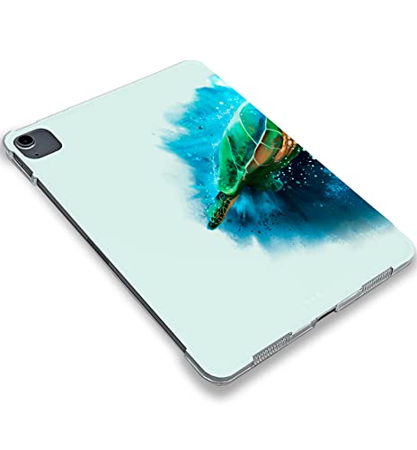 Kawaii Ocean Turtle Painted case Compatible with iPad Mini Air Pro 7.9 8.3 9.7 10.2 10.9 11 12.9 inch Pattern Cover New 2022 2021 Trifold Stand 3 4 5 6 7 8 9 Generation 144 (12.9 Pro 3/4/5 gen)