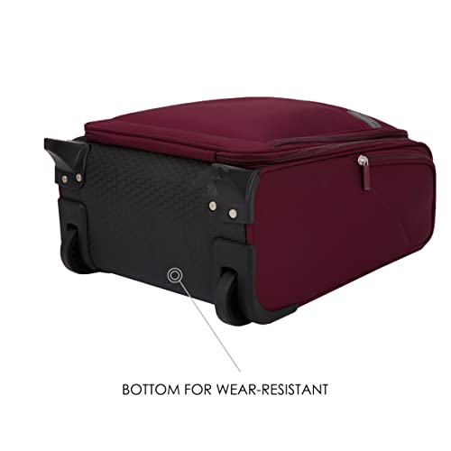 Verage Carry On Underseat Luggage with Wheels & USB Port, 16 Inch Wheeled Spinner Bag Carry-on Luggages for Airlines, Lightweight Suitcase Men Women, Pilots and Crew(16-Inch Rolling Underseat)