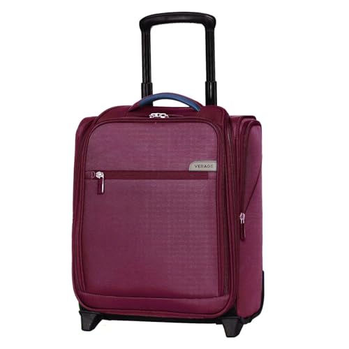 Verage Carry On Underseat Luggage with Wheels & USB Port, 16 Inch Wheeled Spinner Bag Carry-on Luggages for Airlines, Lightweight Suitcase Men Women, Pilots and Crew(16-Inch Rolling Underseat)