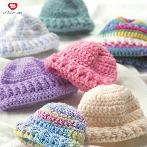 Red Heart Soft Baby Steps White Yarn - 3 Pack of 141g/5oz - Acrylic - 4 Medium (Worsted) - 256 Yards - Knitting, Crocheting & Crafts
