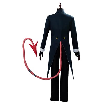 Ynscos Moxxie Cosplay Costume Tail Uniform Suit Halloween Carnival Party Costume Men Women Custom (S, Female)