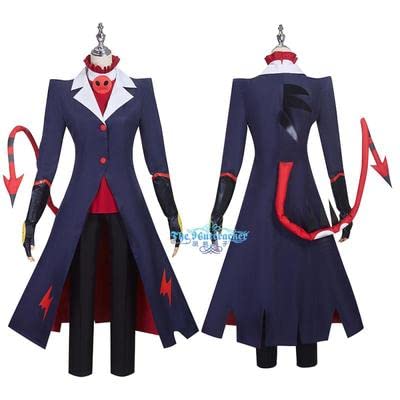 ARY2020 Moxxie Cosplay Costume Tail Uniform Suit Halloween Carnival Party Costume Men Women Custom (L, Female)