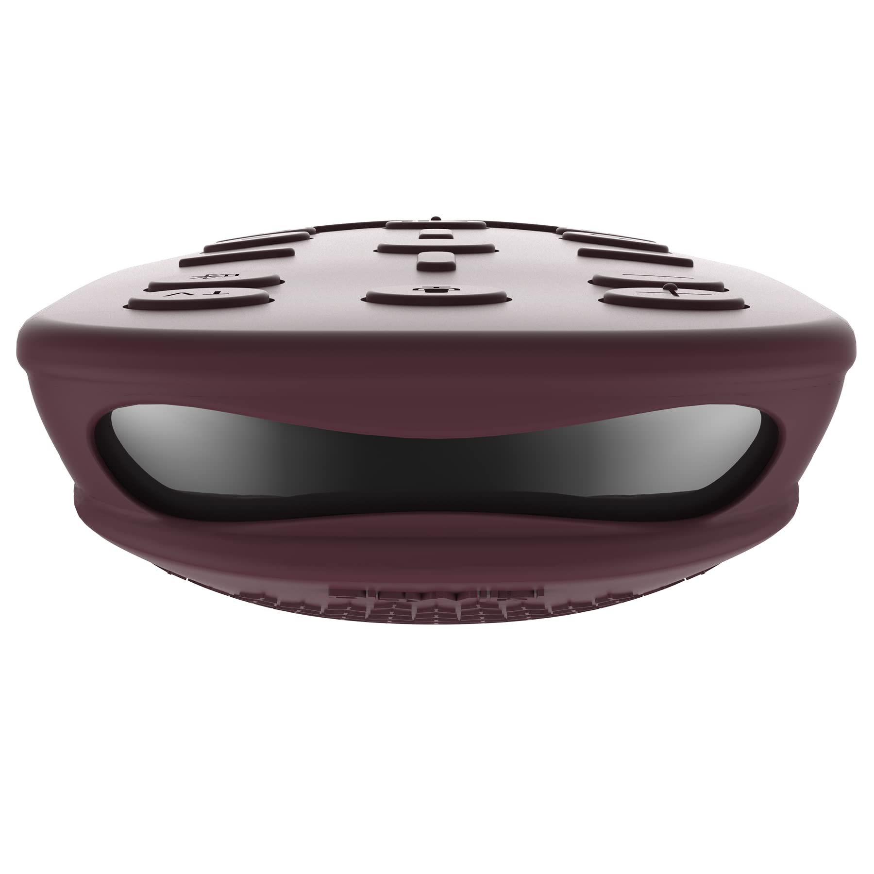 PlayVital Silicone Protective Remote Case for ps5 Media Remote Cover, Ergonomic Design Full Body Protector Skin for ps5 Remote Control - Wine Red
