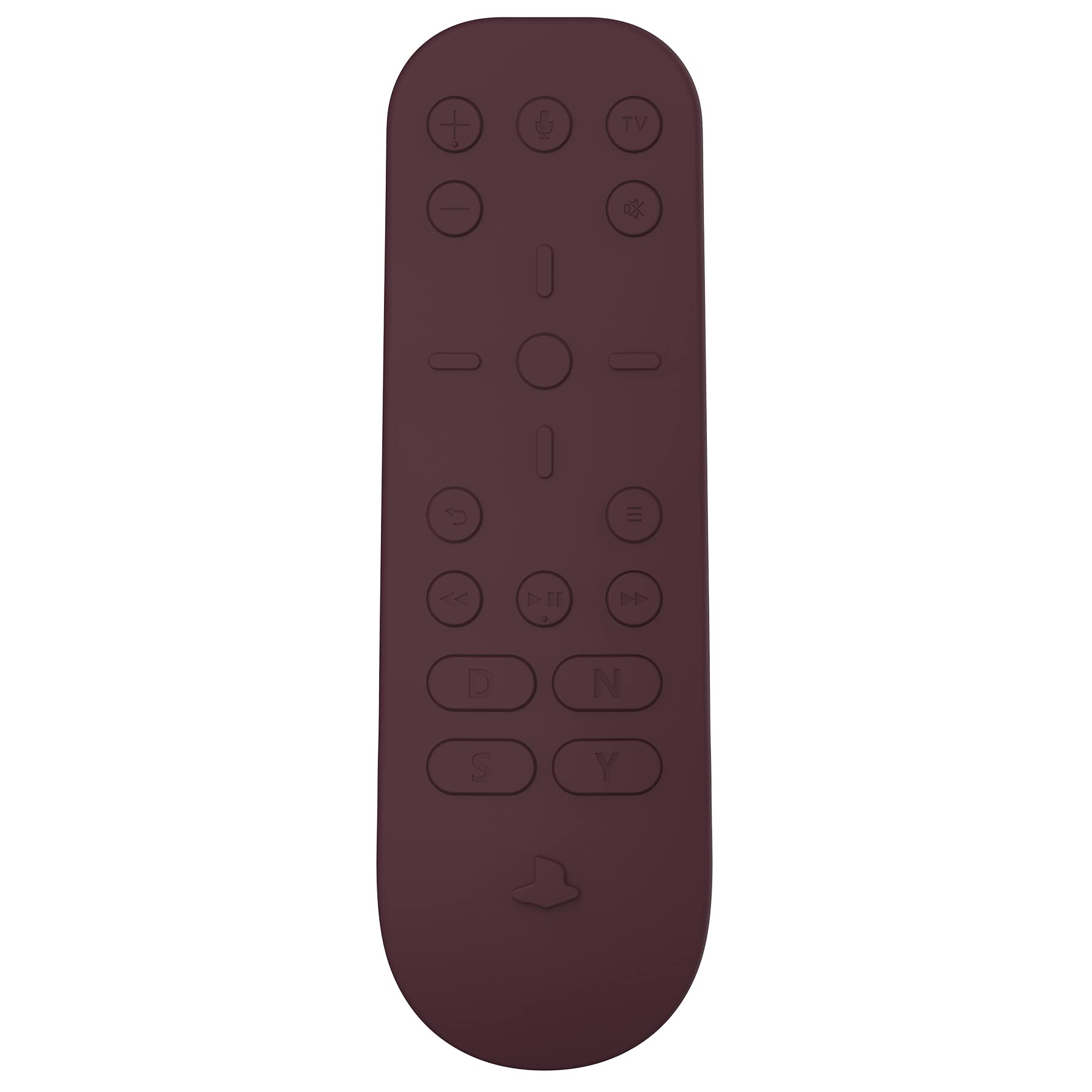 PlayVital Silicone Protective Remote Case for ps5 Media Remote Cover, Ergonomic Design Full Body Protector Skin for ps5 Remote Control - Wine Red