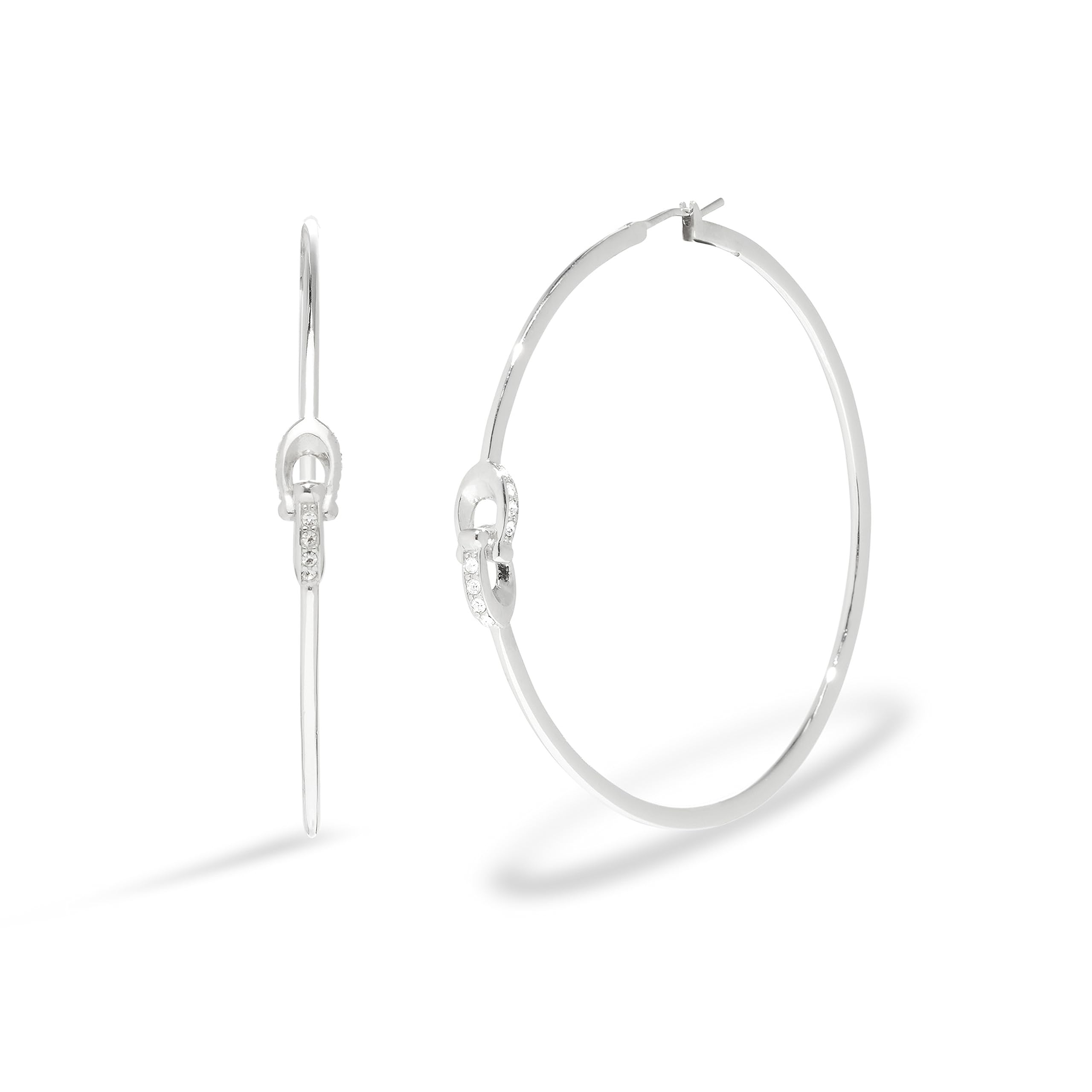Coach Women's Signature C Hoop Earrings
