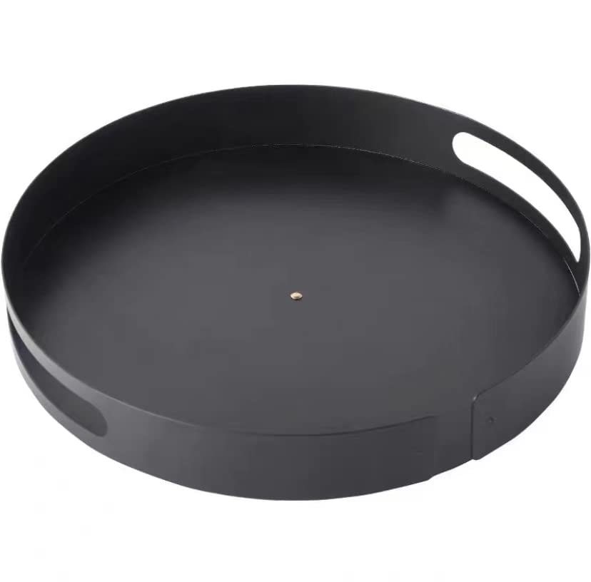 Lazy Susan Organizer, LALASTAR Lazy Susan Turntable for Cabinet, Metal Lazy Susan Kitchen Spice Rack Organizer, Black Lazy Susan for Countertop, Panty, Refrigerator, 11.5"