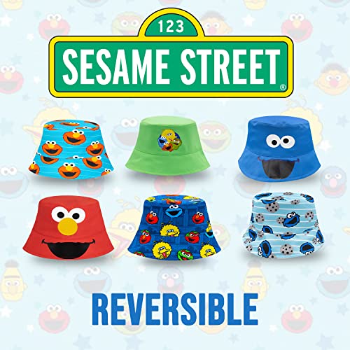 Cookie Monster Kids Sun Hat, Toddler Bucket Hat for Boys & Girls, 2-5T