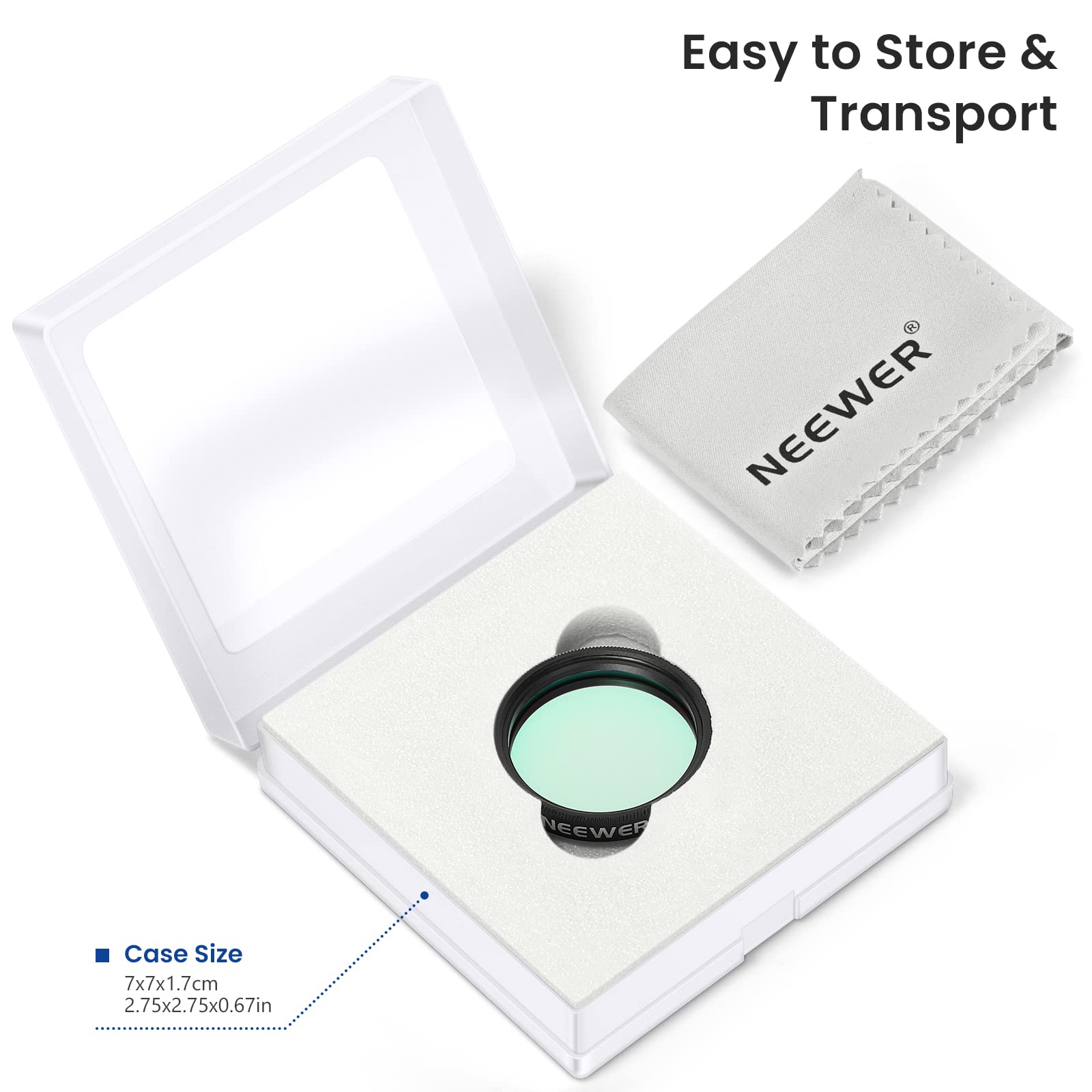 Neewer Telescope Filter 1.25” UHC Filter, Astrophotography Accessory Filter to Improve Image Contrast and Reduce Light Pollution for Astronomical Photography