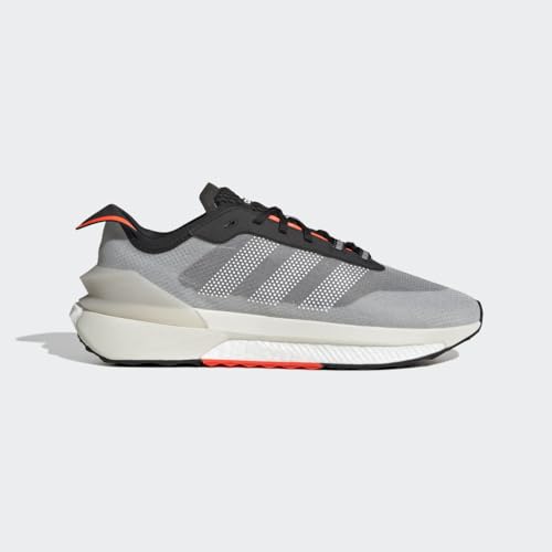adidas Unisex Avery Running Shoe, Black/Black/Solar Red, 8.5 US Men