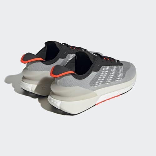 adidas Unisex Avery Running Shoe, Black/Black/Solar Red, 8.5 US Men